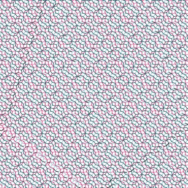 The penrose tiling in 3D by using Rhinoceros Grasshopper